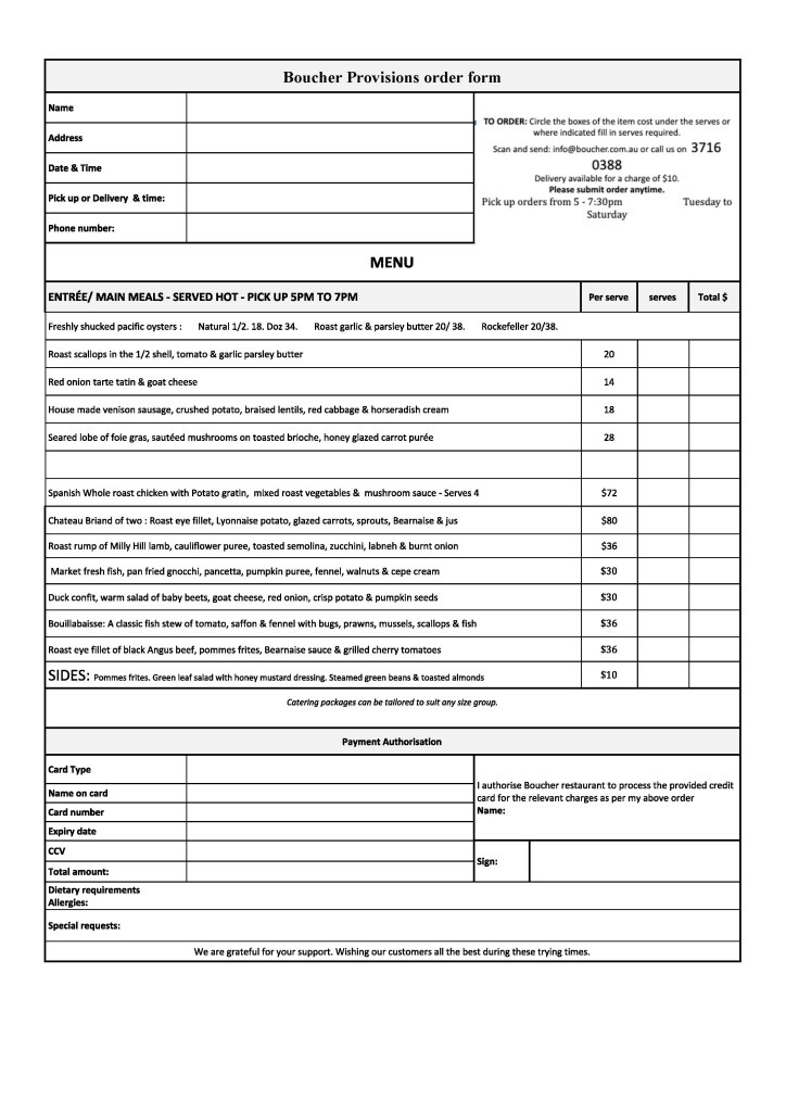 Boucher French Bistro | Brisbane's Best French Restaurant – Graceville